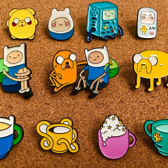 Accessories | Set Of 11 Adventure Time Pins | Poshmark
